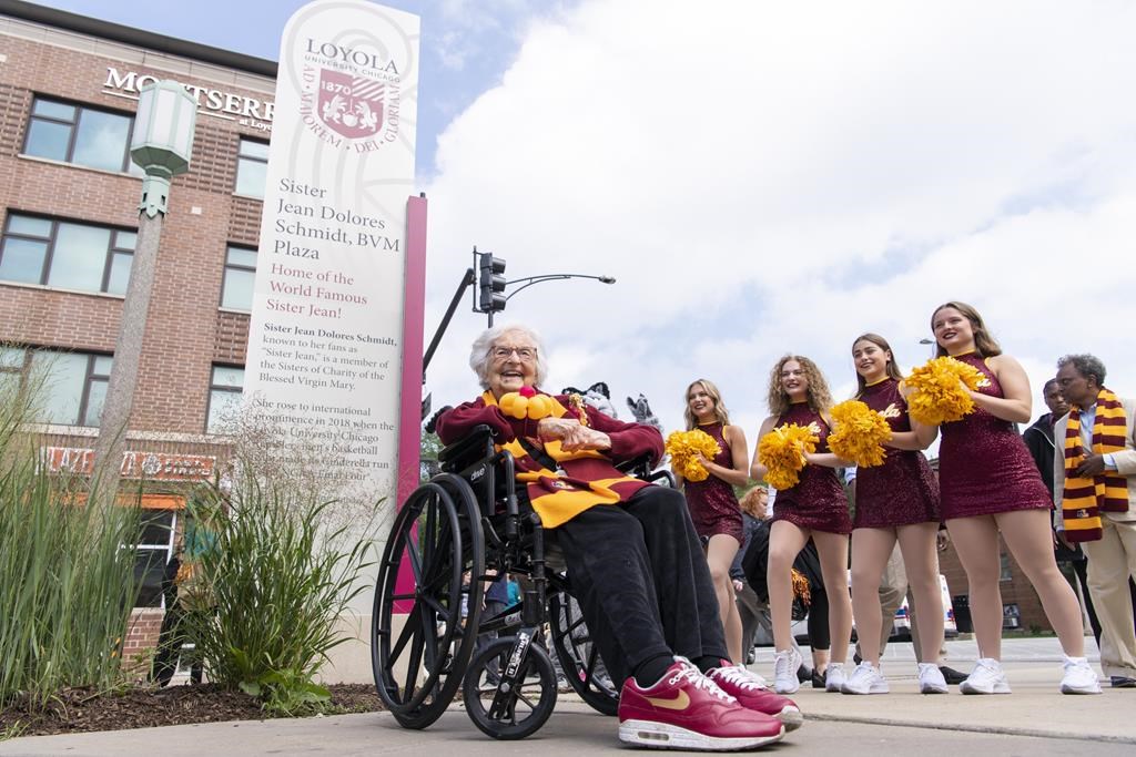 Loyola’s Sister Jean turns 103, has train stop named for her – Winnipeg ...