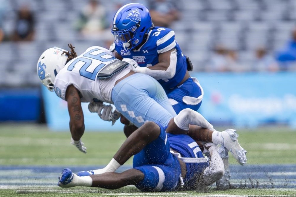 Maye, Hampton lead UNC to 35-28 win over Georgia State – Winnipeg Free ...
