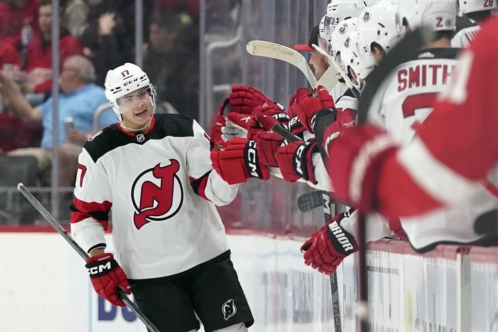 Bratt scores 2, Devils hand Wings first regulation loss, 6-2 – Winnipeg ...