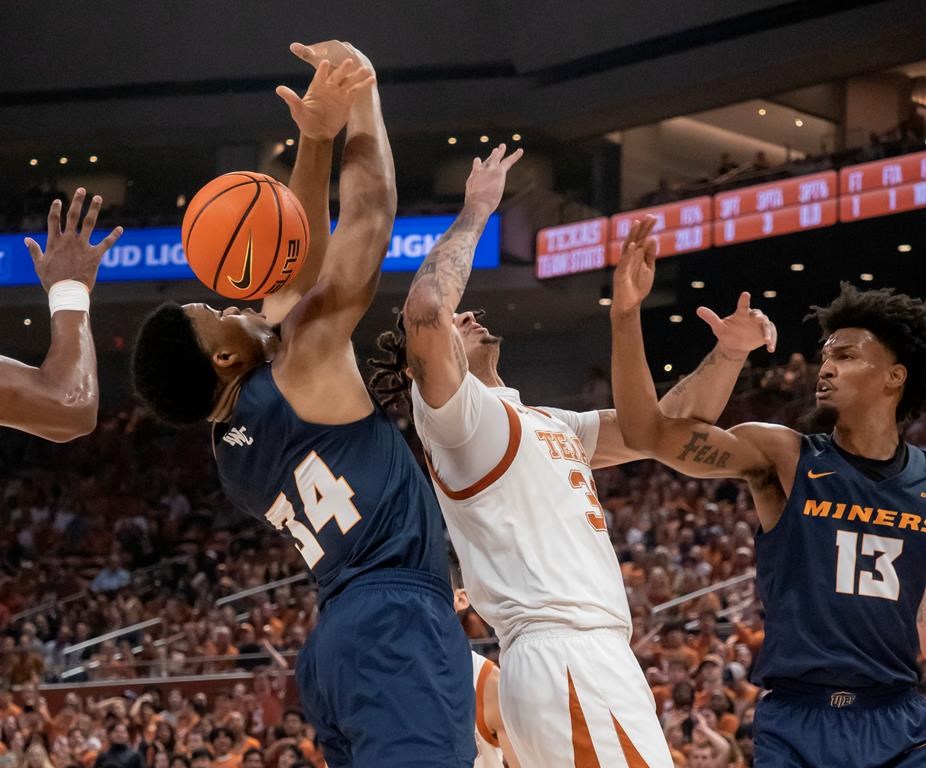 Hunter’s 18 points lead No. 12 Texas over UTEP 72-57 – Winnipeg Free Press