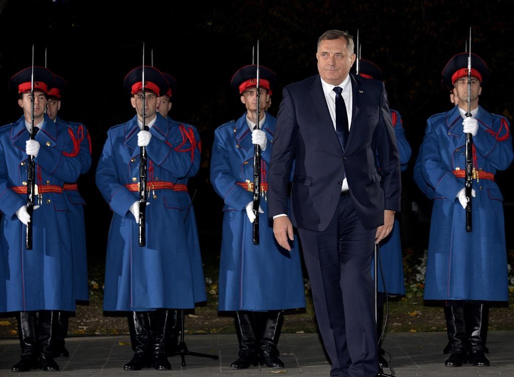 Separatist leader sworn in as Bosnian Serb president – Winnipeg Free Press