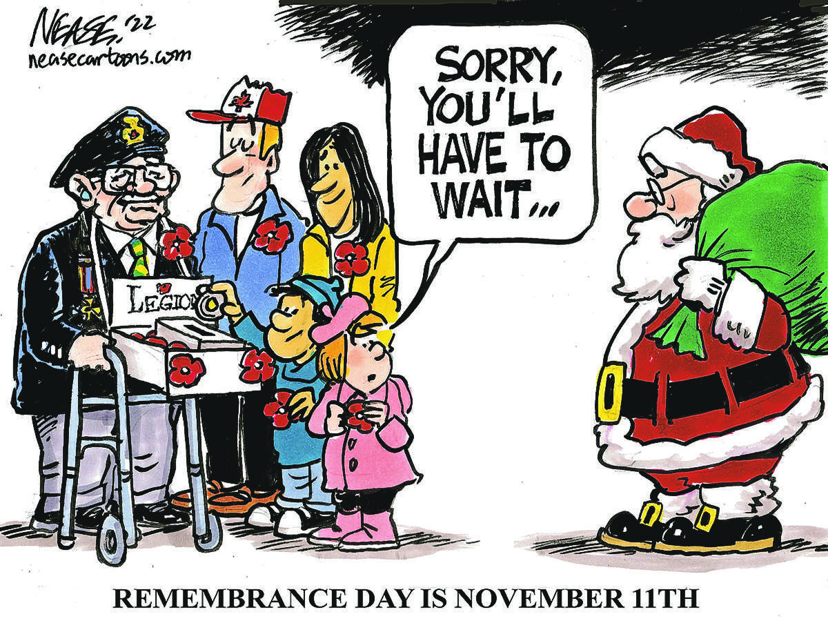 Editorial cartoon for Nov. 10, 2022 – Winnipeg Free Press