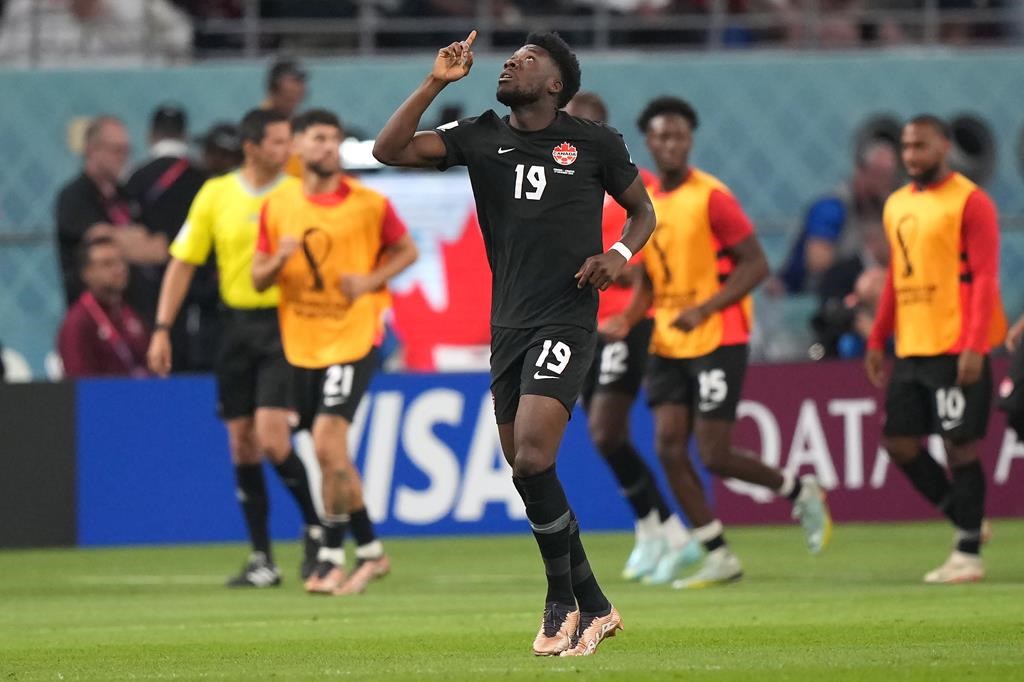 Davies named Canada Soccer player of the year after scoring at World ...