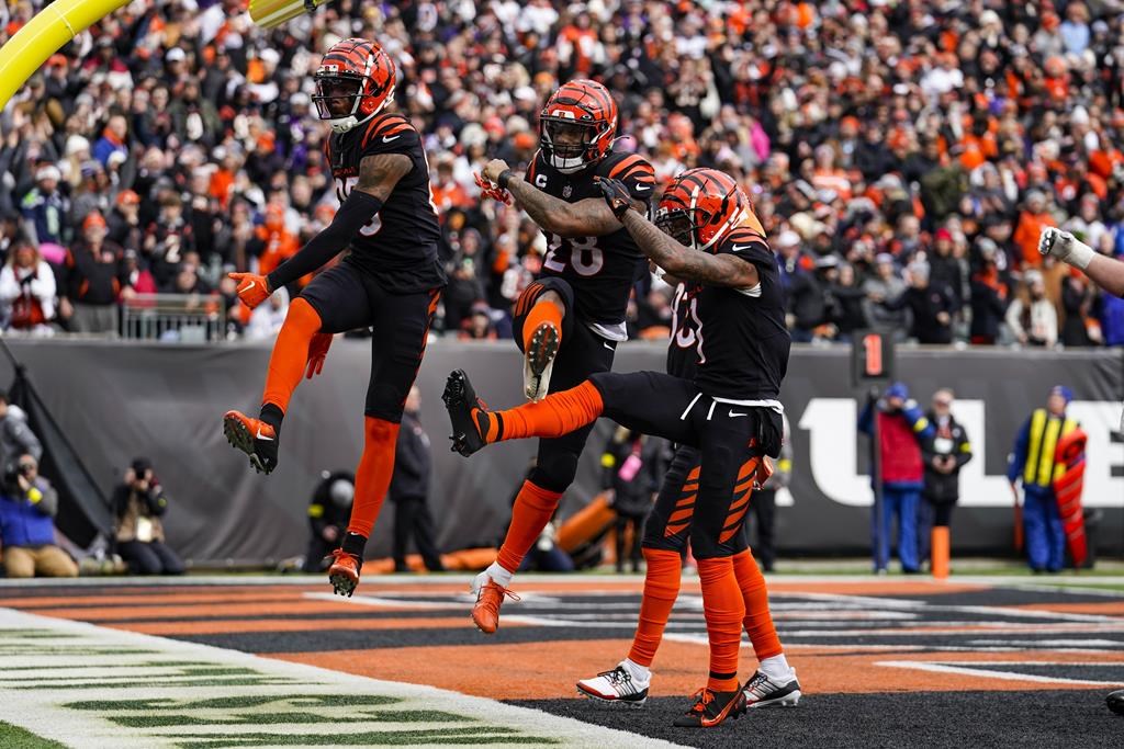 Bengals’ Mixon celebrates TD with coin flip – Winnipeg Free Press
