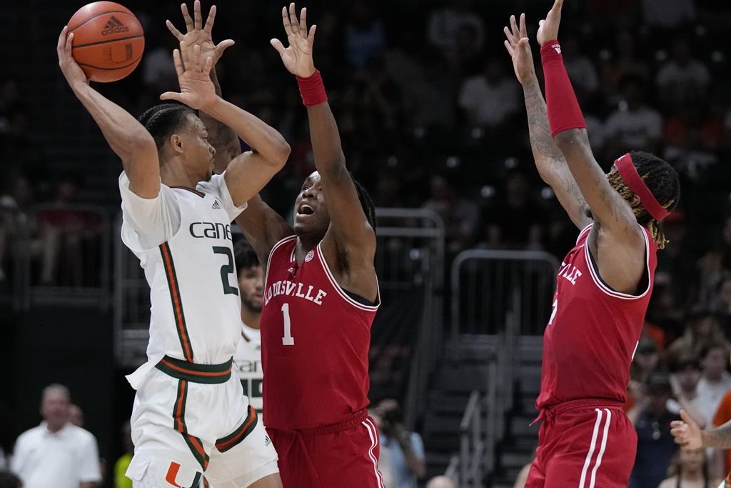Nijel Pack leads No. 19 Miami to 93-85 win over Louisville – Winnipeg ...