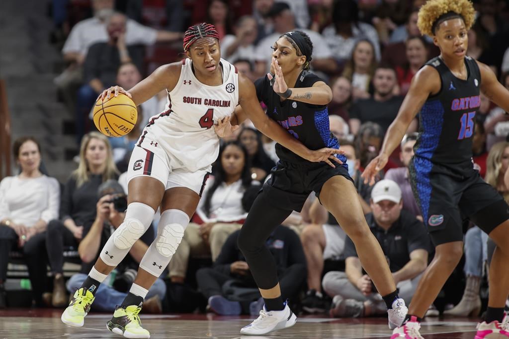 Cooke, No. 1 South Carolina women top Florida 87-56 – Winnipeg Free Press