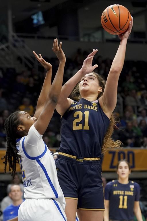 No. 10 Notre Dame races to quick lead, cruises by Pitt 83-43 – Winnipeg ...
