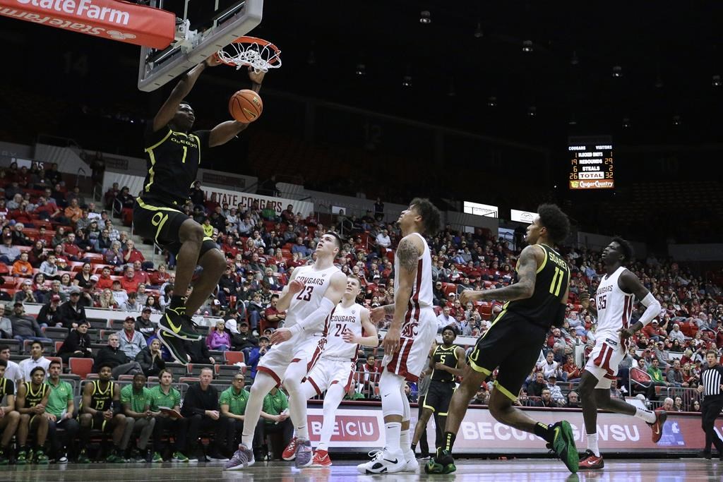 Gueye’s double-double helps Washington St. beat Oregon 68-65 – Winnipeg ...