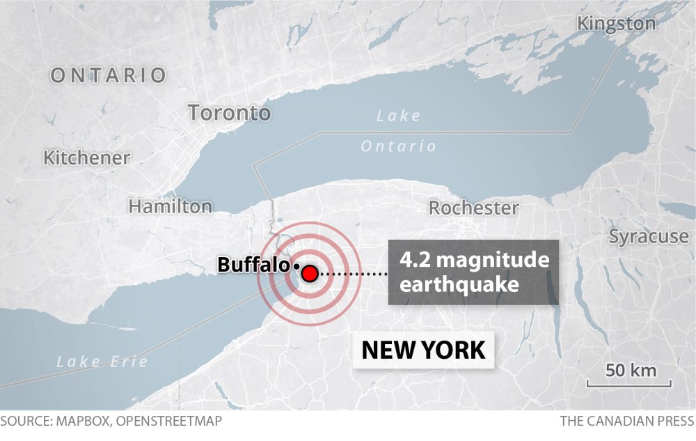 4.2 magnitude earthquake felt in Ontario largest to hit Buffalo area in ...