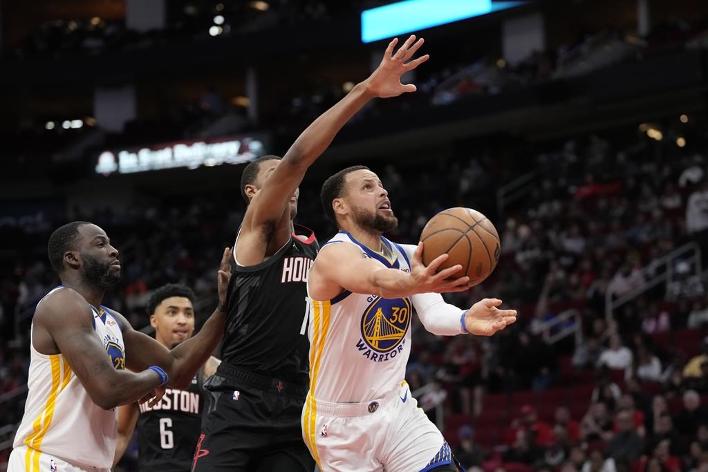 Warriors stop 11-game road skid, beat Rockets 121-108 – Winnipeg Free Press
