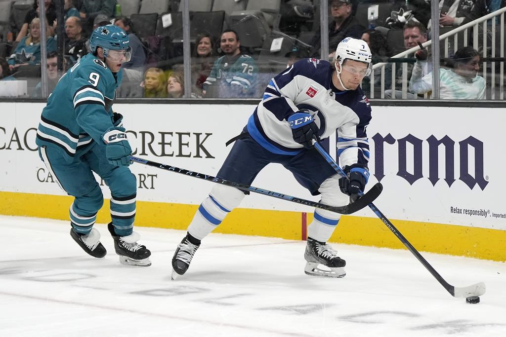 Reimer shines in shutout, Sharks blank Jets 3-0 – Winnipeg Free Press