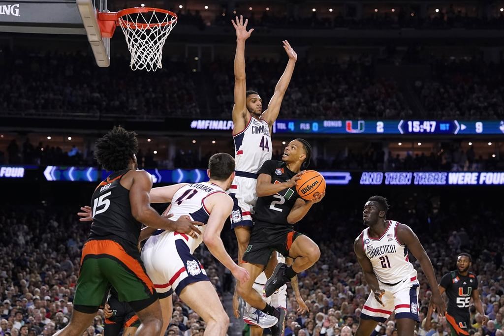 UConn puts Final Four beatdown on Miami 72-59 – Winnipeg Free Press