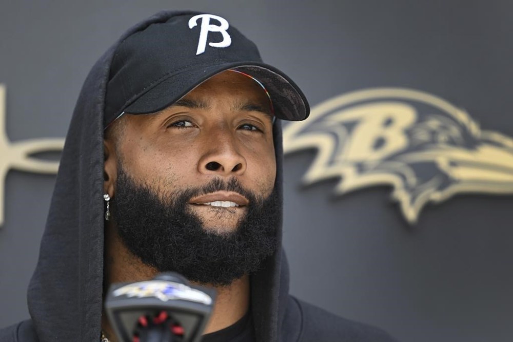 Odell Beckham Jr. suits up for first time in 16 months as Ravens begin ...