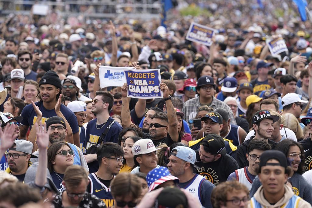Nuggets celebrate their 1st NBA title with parade through the streets ...