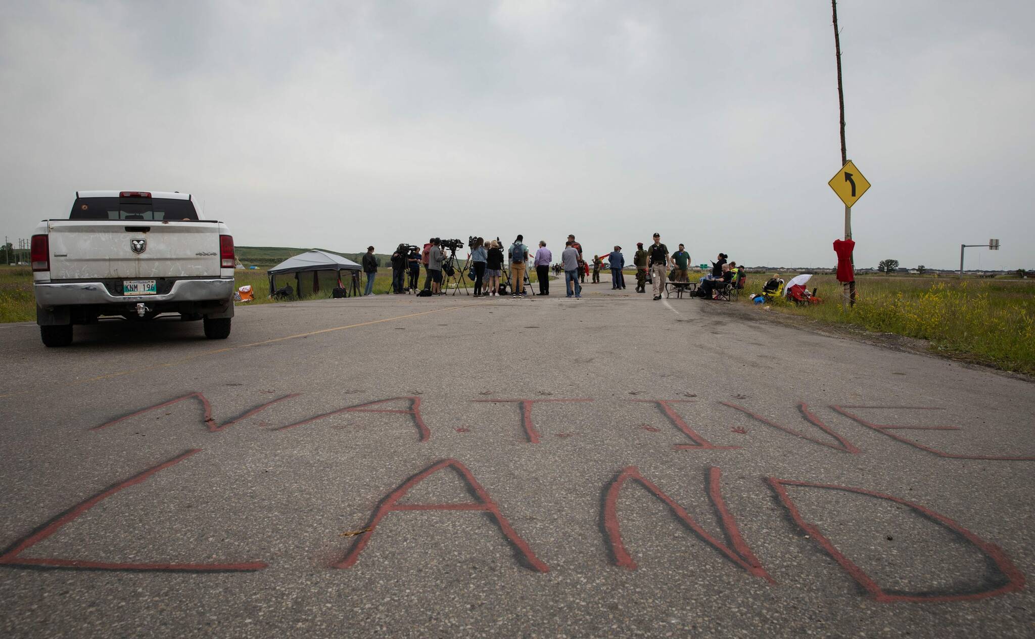 Landfill protest ends peacefully, demonstrators allow police, city ...