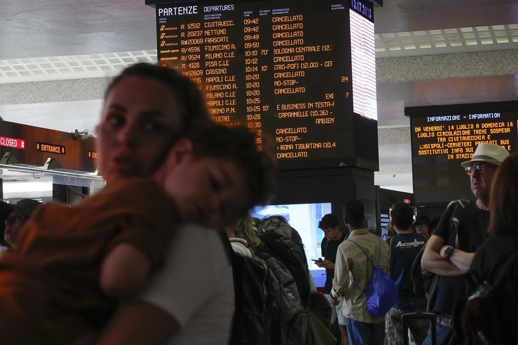Italy rail strike strands commuters and tourists in sweltering weather ...