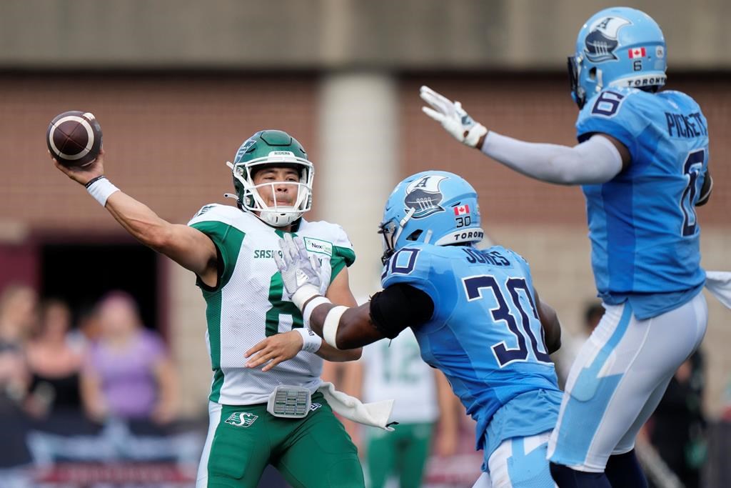 Mason Fine unbothered by QB controversy as Roughriders get set to host ...