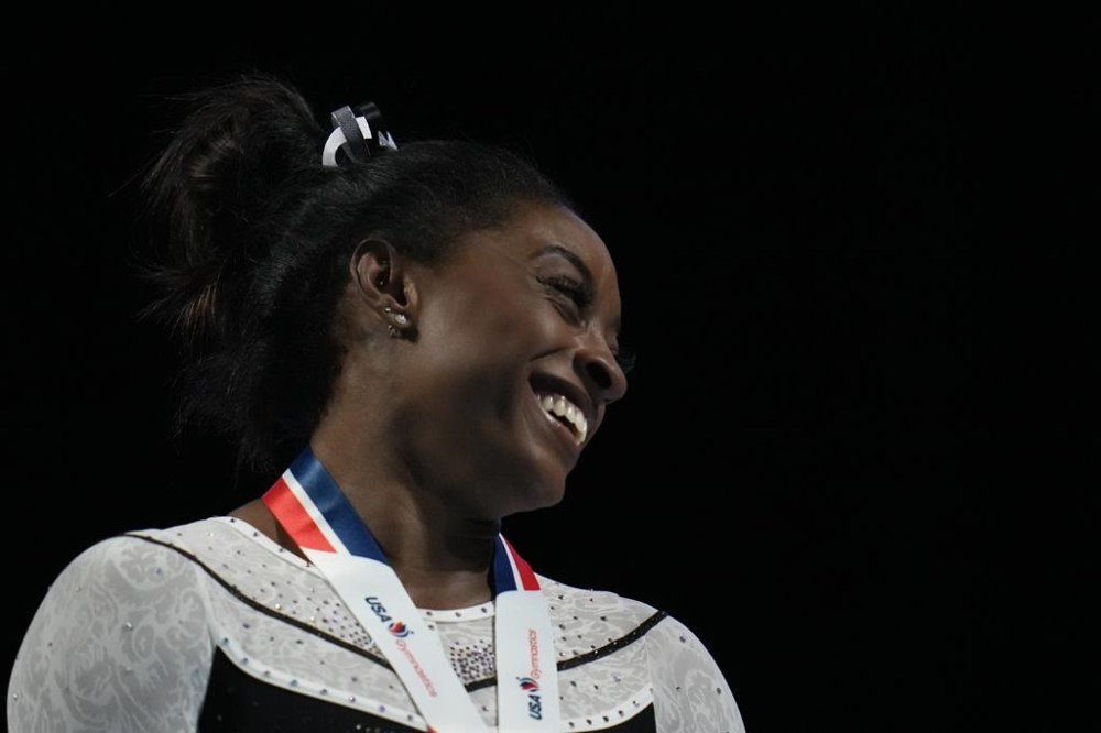 Simone Biles is trying to enjoy the moment after a two-year break. The ...