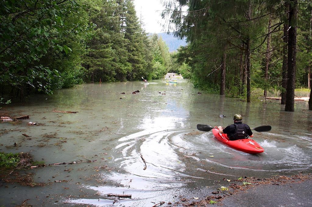 Glacial dam outburst in Alaska’s capital erodes riverbanks, destroys at ...