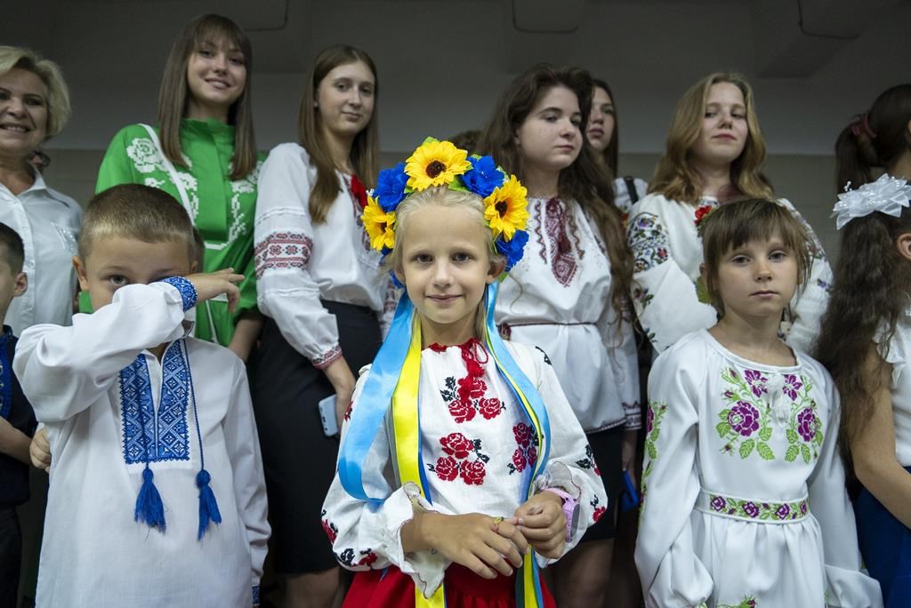 It’s joy mixed with sorrow as Ukrainian children go back to school in ...
