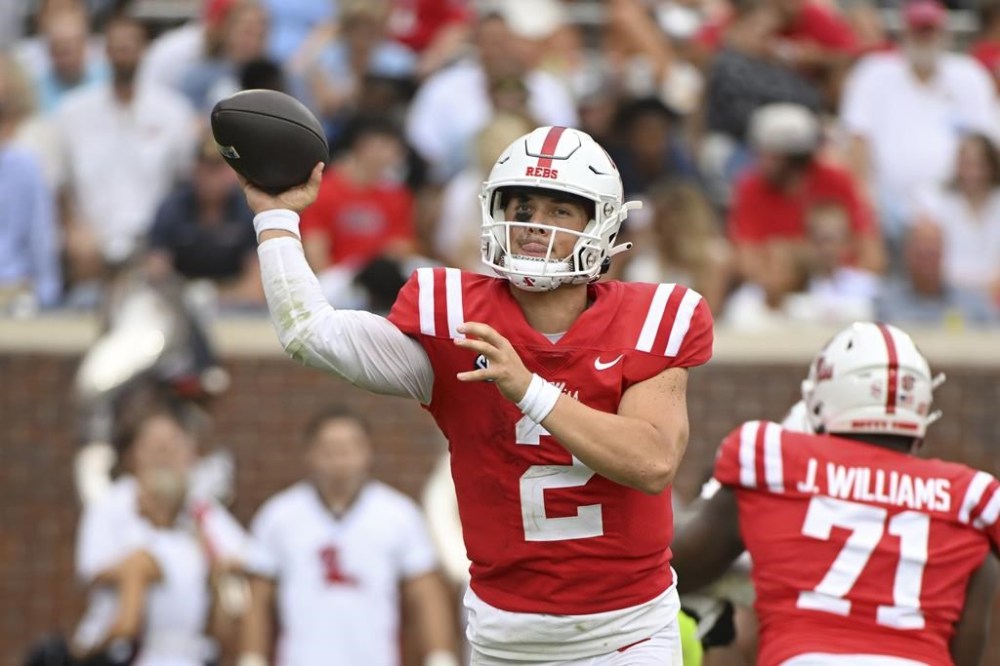 Jaxson Dart is Mississippi’s starting QB after strong camp and opener ...