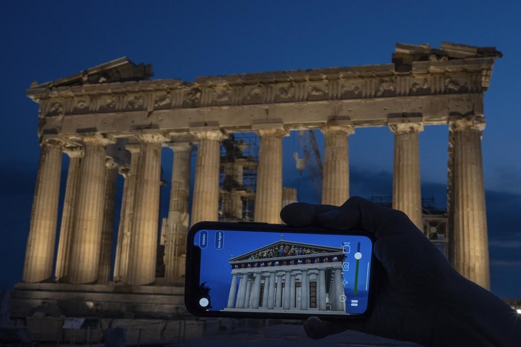An app shows how ancient Greek sites looked thousands of years ago. It ...
