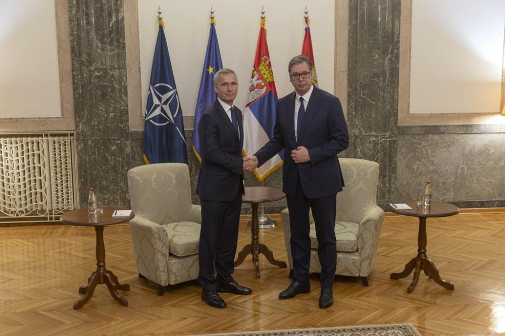 NATO head says violence in Kosovo unacceptable while calling for ...