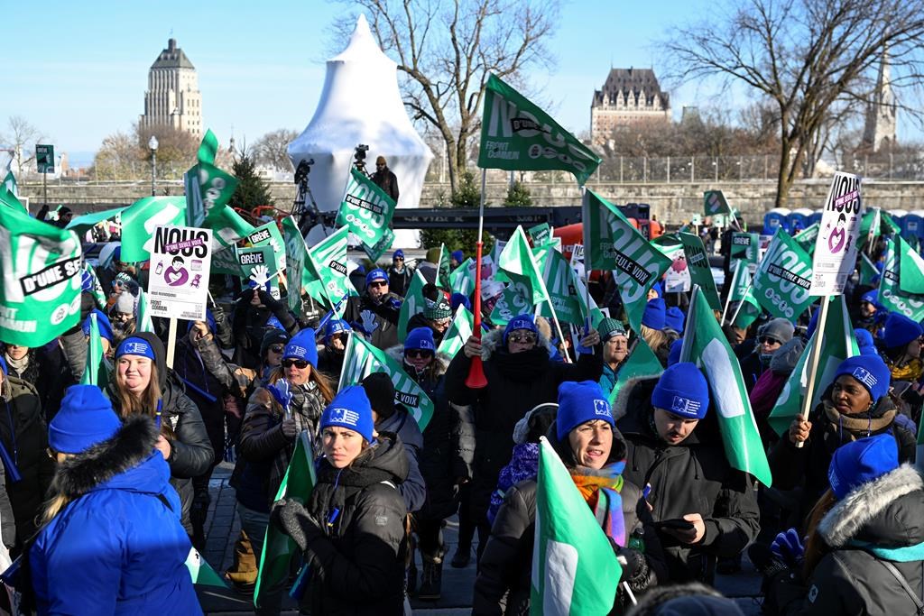 Quebec public sector strike: Unions see ‘momentum’ in talks on Day 2 of ...