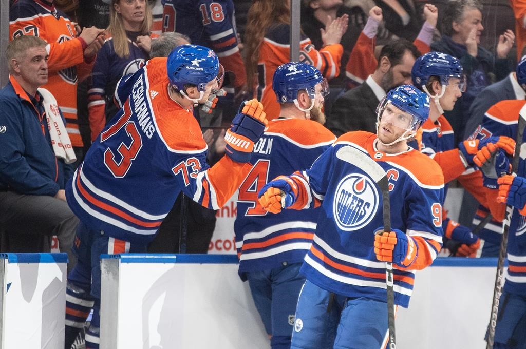 Oilers captain Connor McDavid named NHL’s first star after 12-point ...