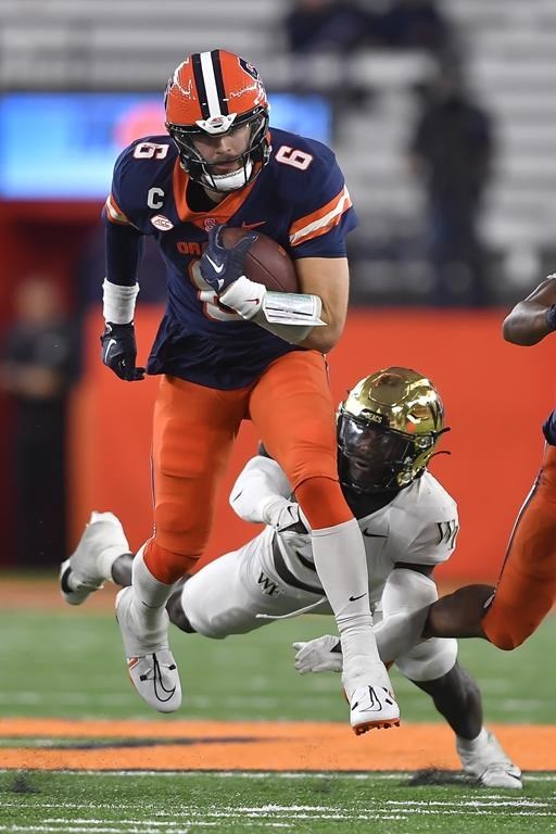 Syracuse QB Garrett Shrader has shoulder surgery, out for Boca Bowl ...