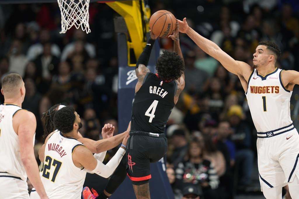 Green scores 26 as Rockets beat Nuggets 114-106 for 1st road win ...