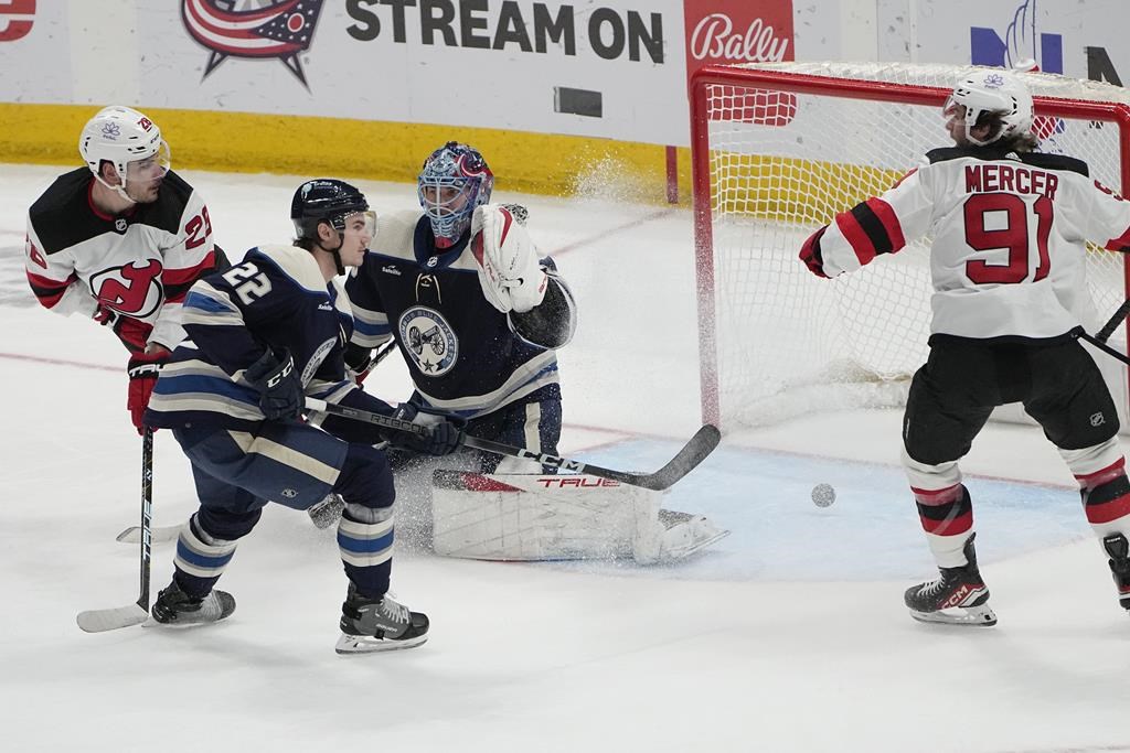 Devils score 4 in 2nd period, beat Blue Jackets 4-1 – Winnipeg Free Press
