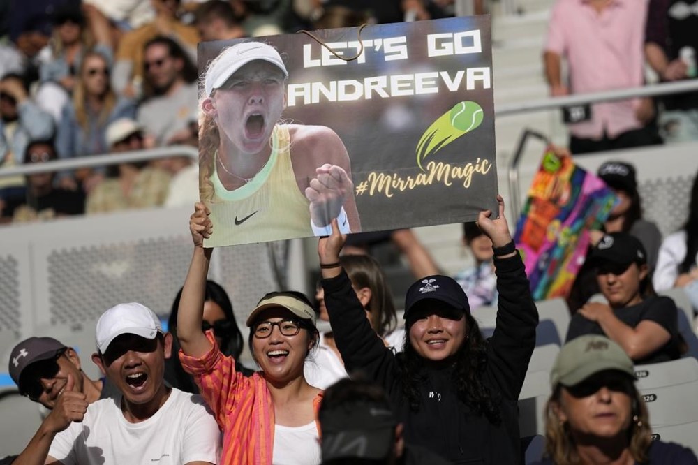 Round of 16 was the end of the run for 16-year-old Andreeva at the ...