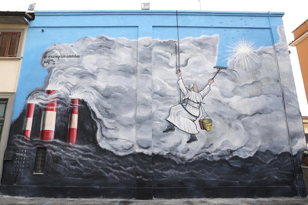 Street artist of ‘Super Pope’ fame gets new stamp of Vatican approval ...