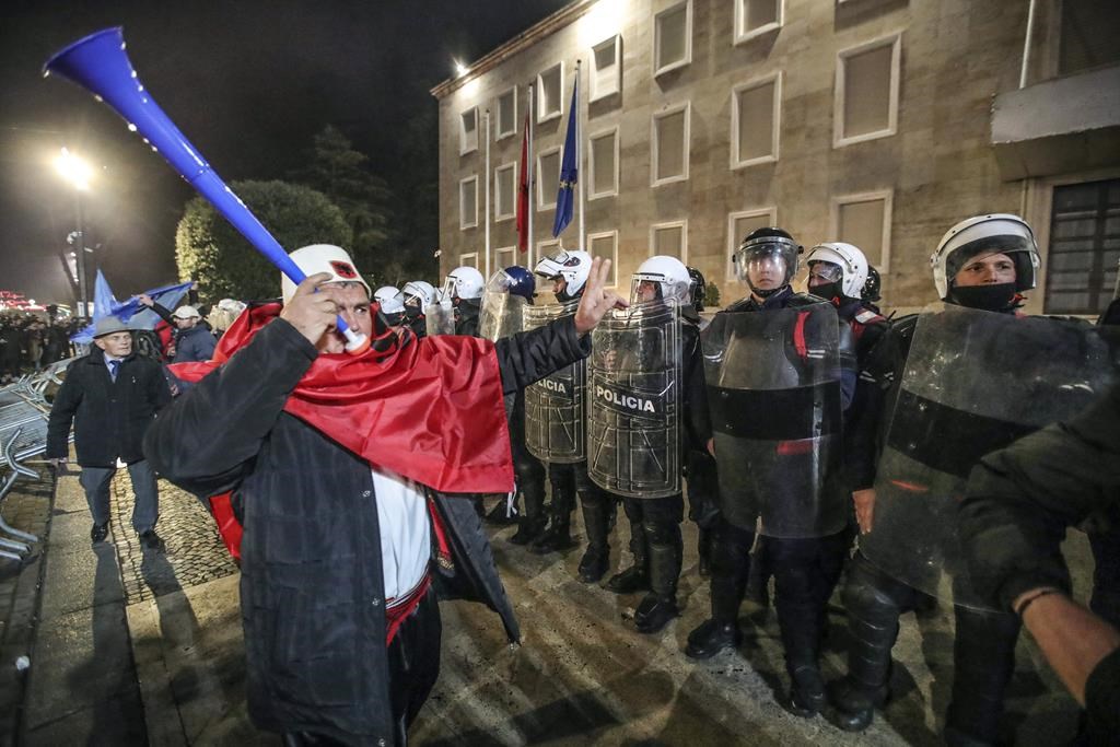 Opposition supporters in Albania protest alleged corruption in Cabinet ...
