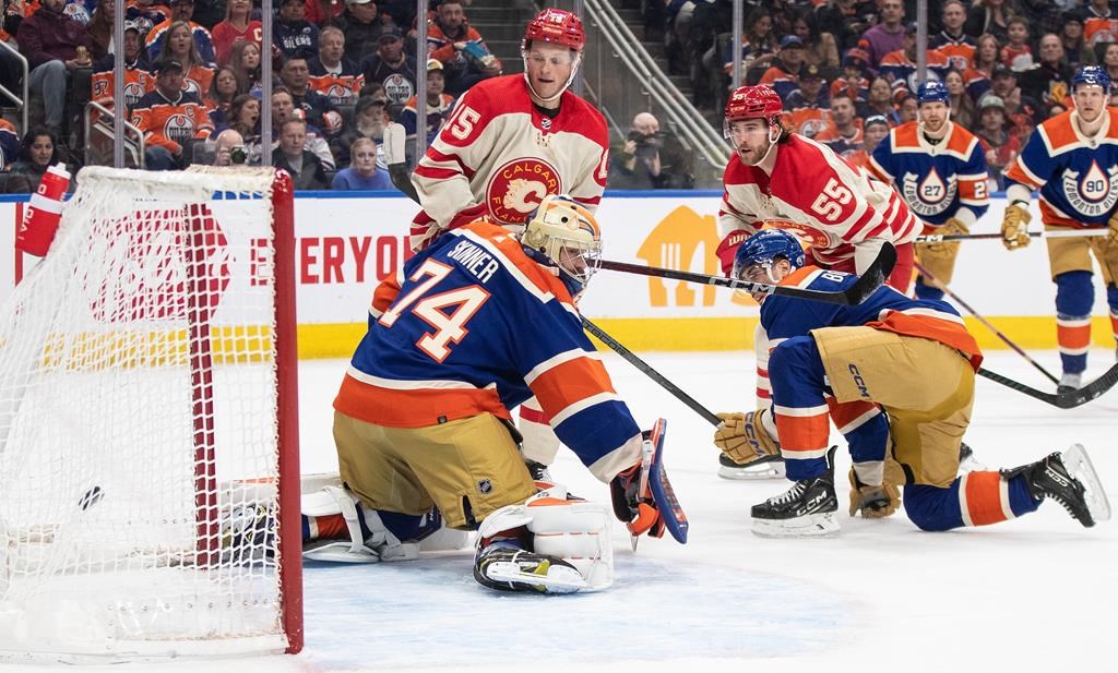 Hanifin helps surging Flames scorch Oilers 6-3 – Winnipeg Free Press