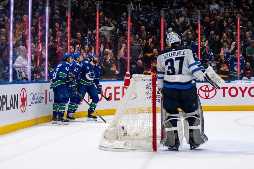 Canucks crush Jets 5-0, but lose Demko in second period – Winnipeg Free ...