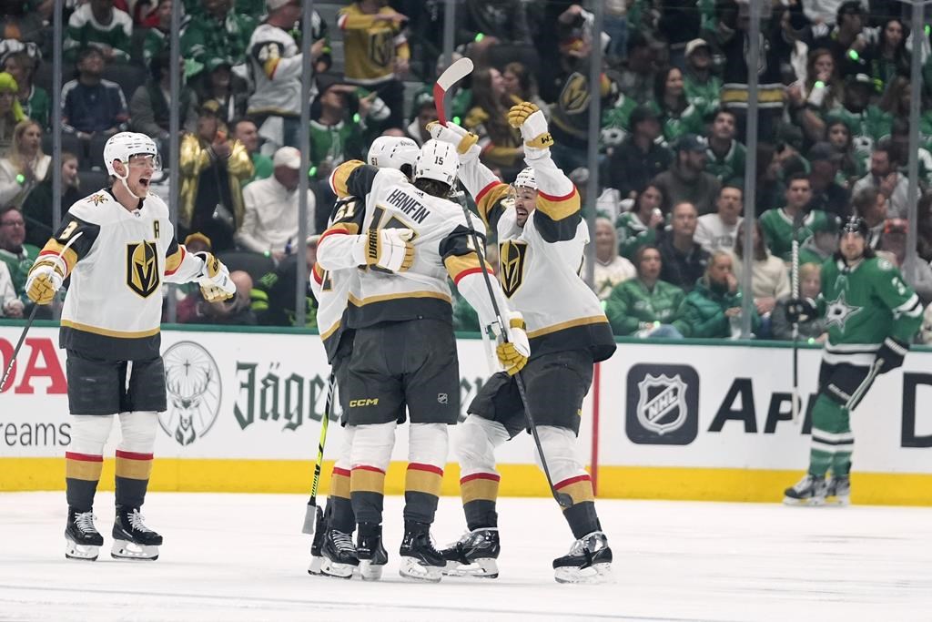 Vegas captain Stone scores quick in return and defending Cup champions ...