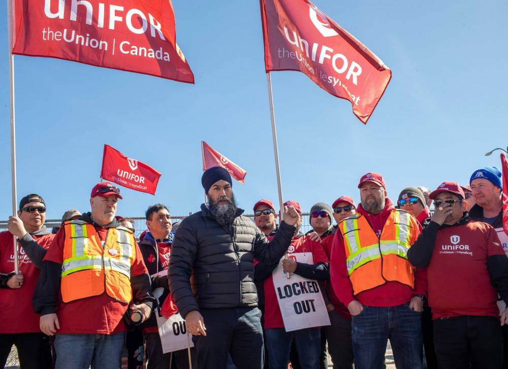 Singh joins Winnipeg picket line to support factory workers – Winnipeg ...