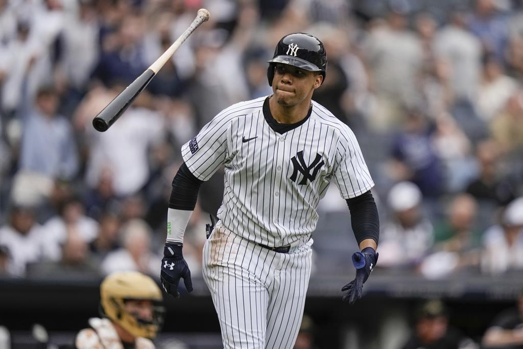 Soto, Judge and Stanton give Yankees first teammates trio of season ...