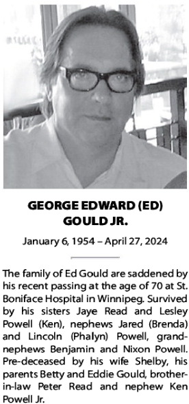 Outgoing personality Gould’s golden touch – Winnipeg Free Press