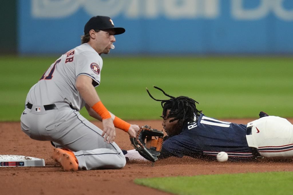 Houston pitchers combine for 3-hitter, Astros down Guardians 5-2 in ...