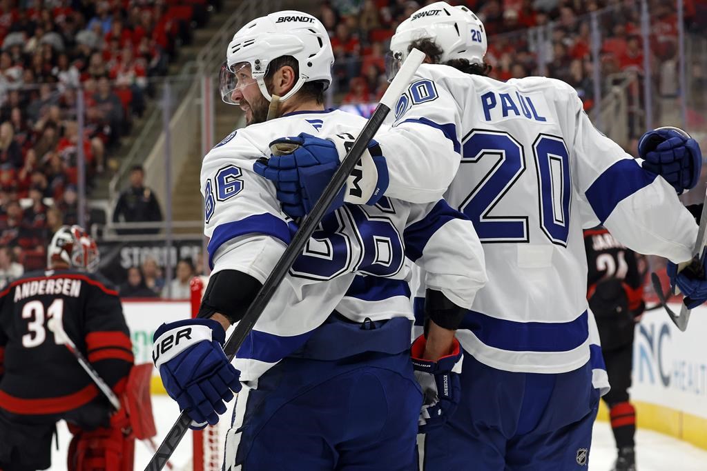 Lightning beat Hurricanes to cap a long week in North Carolina due to ...