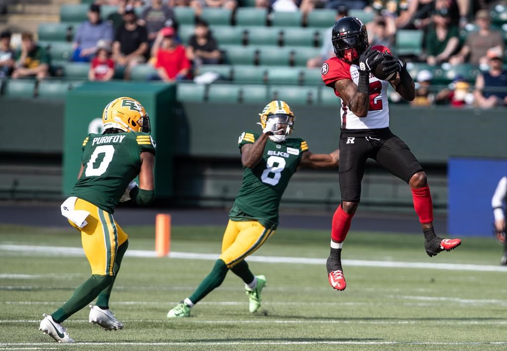 Receiver Justin Hardy to miss Redblacks’ regular-season finale ...