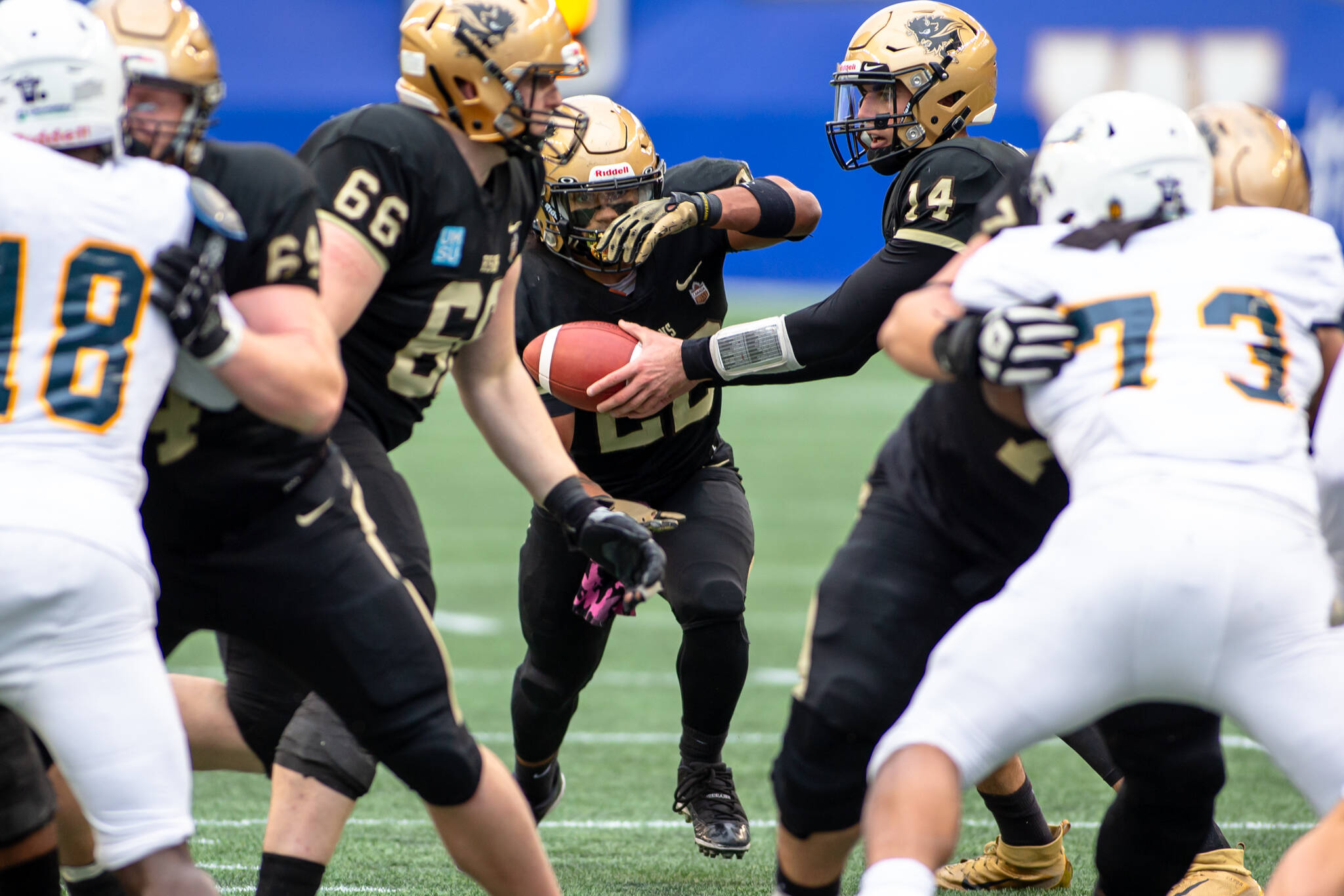 Stubbs, Bisons ground attack pummel T-birds to clinch first in Canada ...