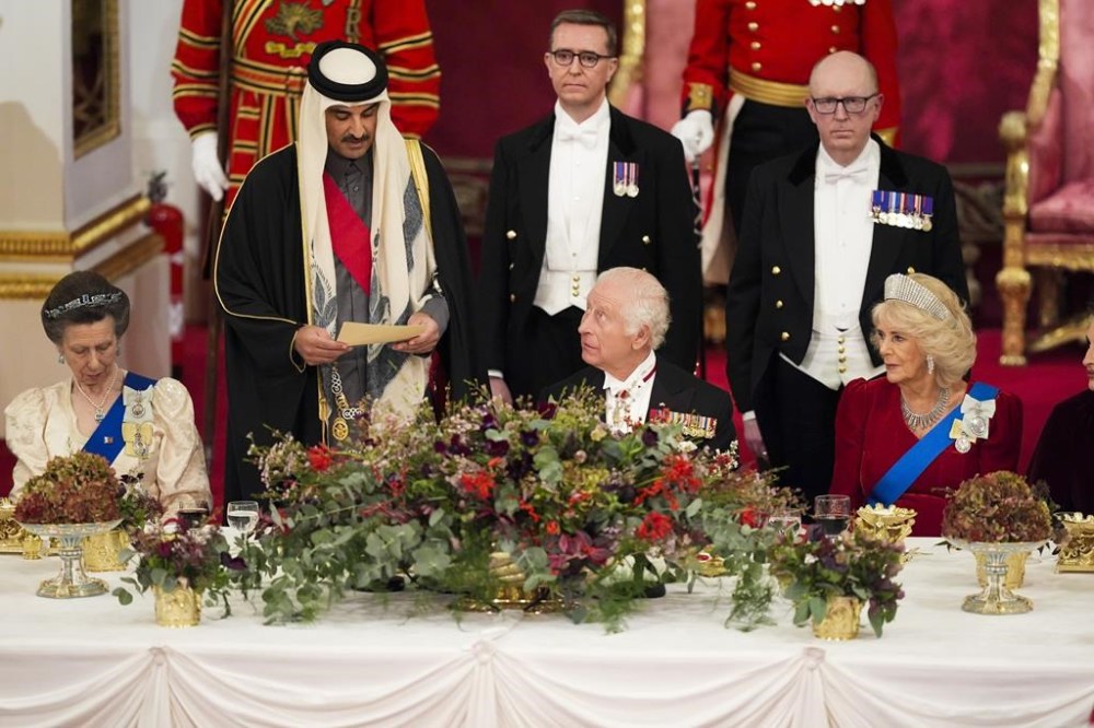 Princess of Wales joins royals as Qatari state visit to the UK starts ...