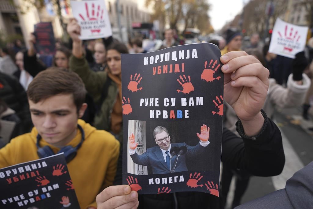 Car rams and injures orchestral musicians in Belgrade during a protest ...