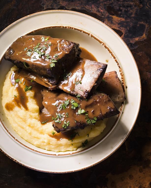 Short ribs braised in wine and aromatics make for an elegant holiday ...