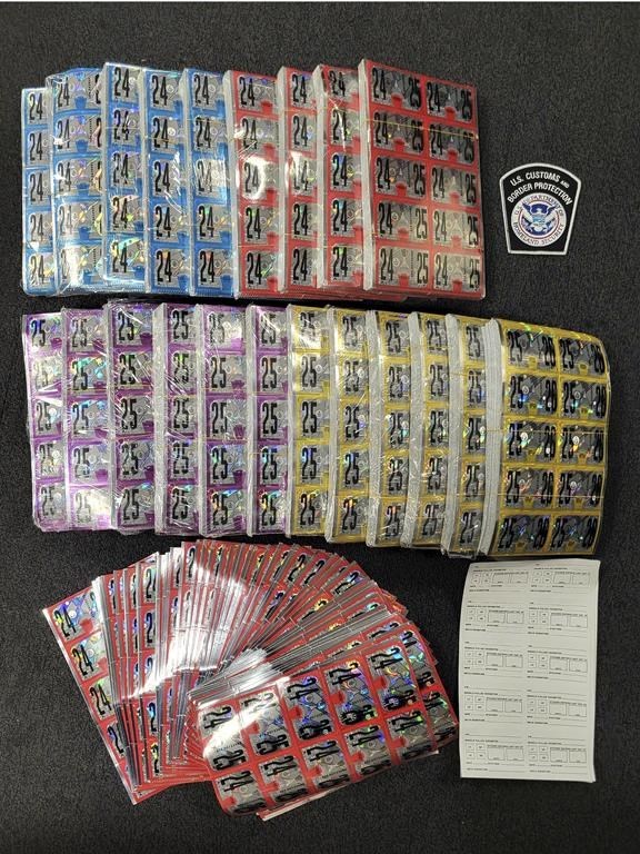 Customs agents seize 22,000 fake Pennsylvania vehicle inspection ...