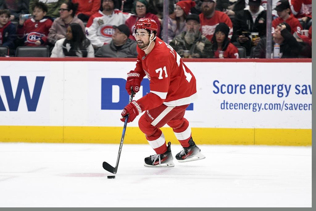 Larkin has a goal and an assist in 700th game, Red Wings end slide with ...